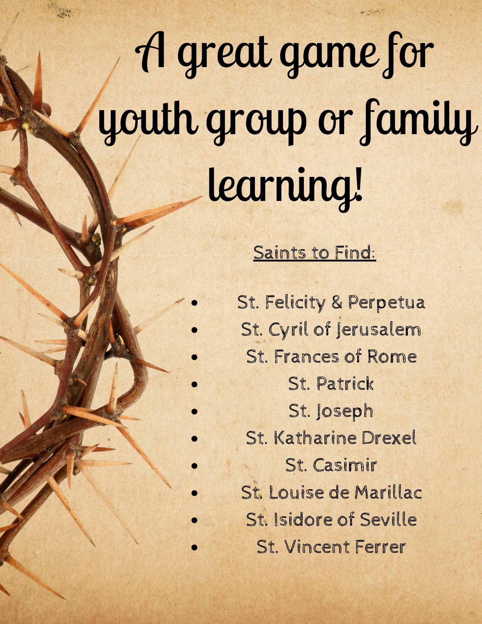 Lent Escape Room, Catholic Saints, Puzzles for Kids, Digital Download ...
