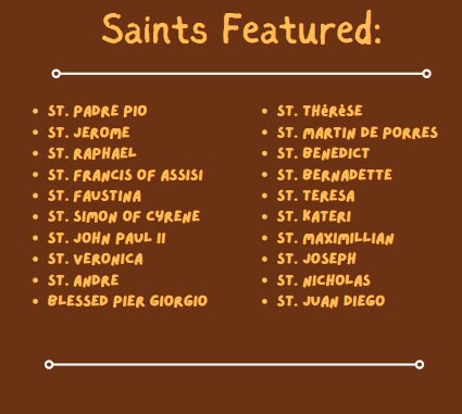 Saints Scavenger Hunt, Printable Clues, Catholic Game, Instant Download ...