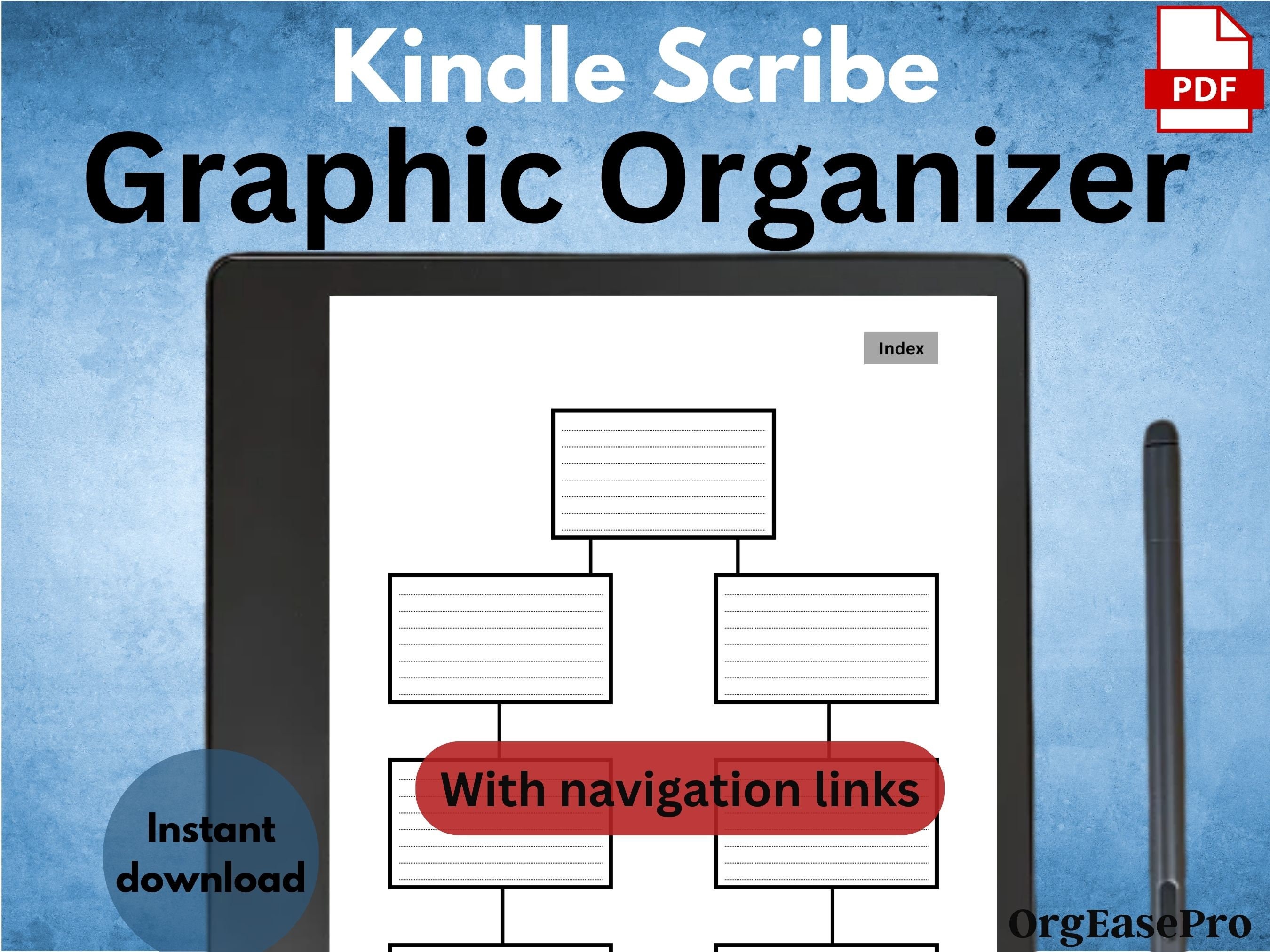 Interactive Kindle Scribe Graphic Organizer Book Kindle Scribe ...