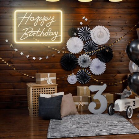 Happy Birthday Custom Sign Neon Happy Birthday Sign Custom Birthday ...