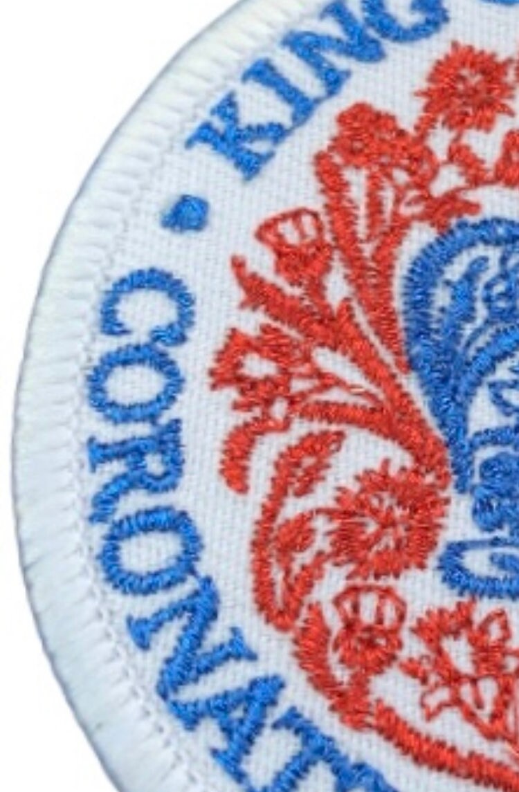 King Charles III, Coronation, Official Emblem, Patch, in Metallic ...