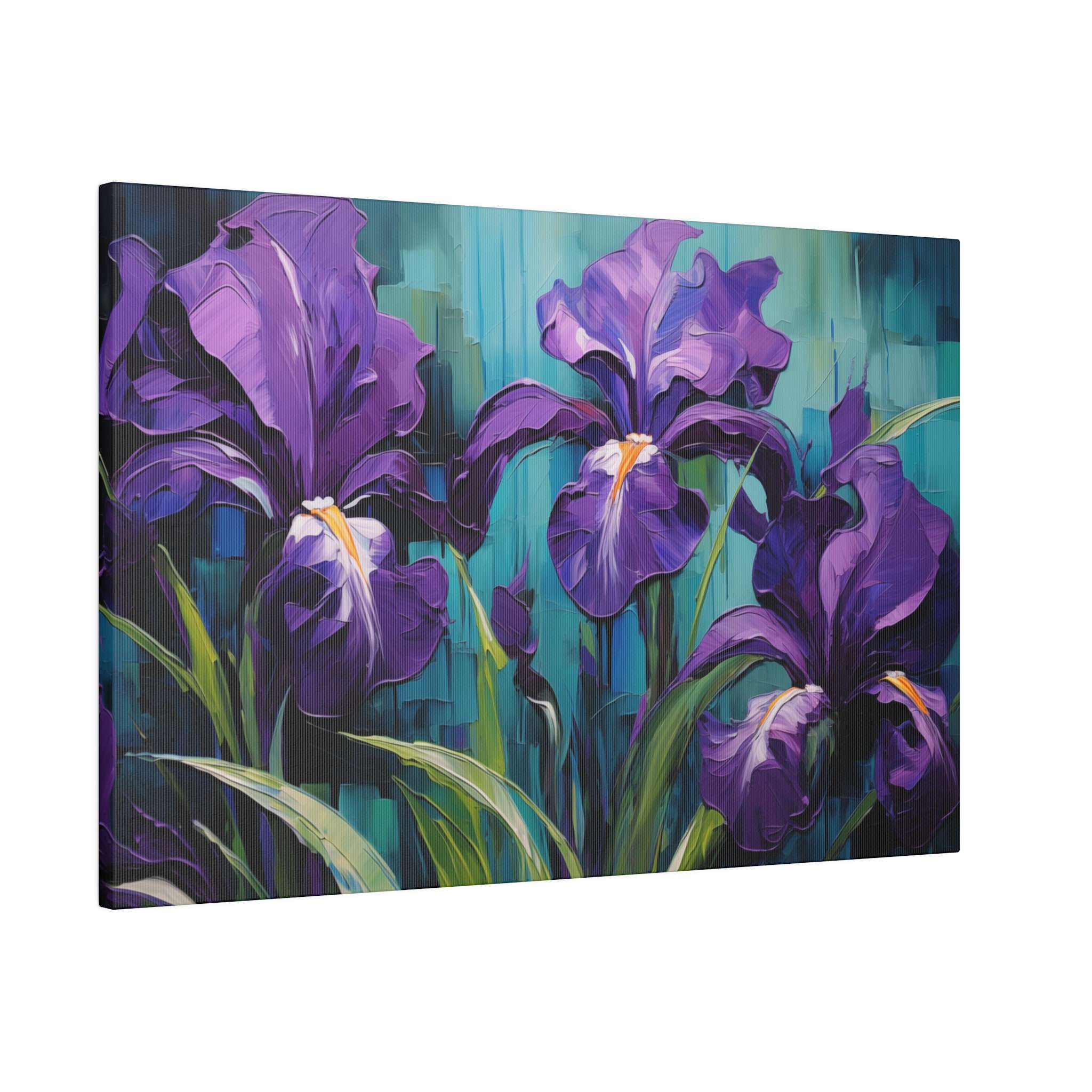 Iris Flower Painting, Iris Canvas Print, Canvas Wall Art Print ...