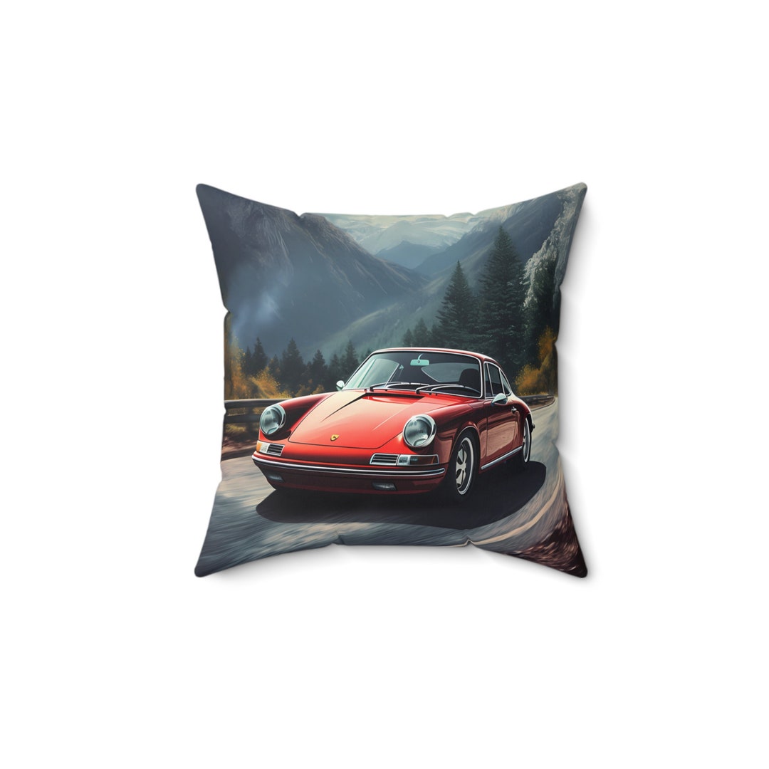 Porsche Classic 911 Sports Car Printed Pillow - Etsy