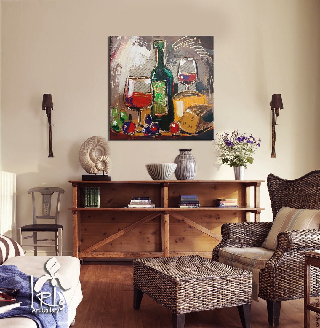 Large Original Abstract Still Life Kitchen Still Life Art Collage ...
