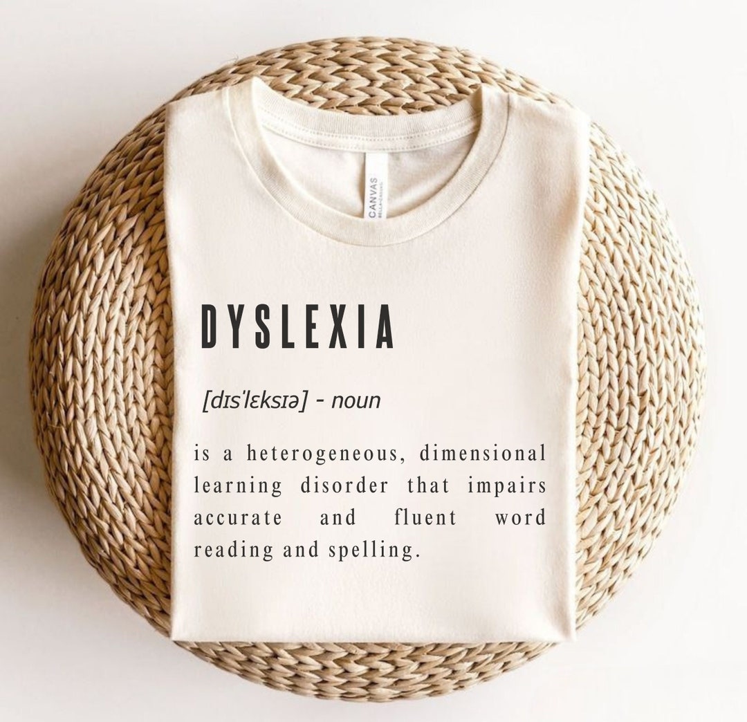 Dyslexia Definition Shirt Awareness Month Tshirt Reading Teacher Squad ...