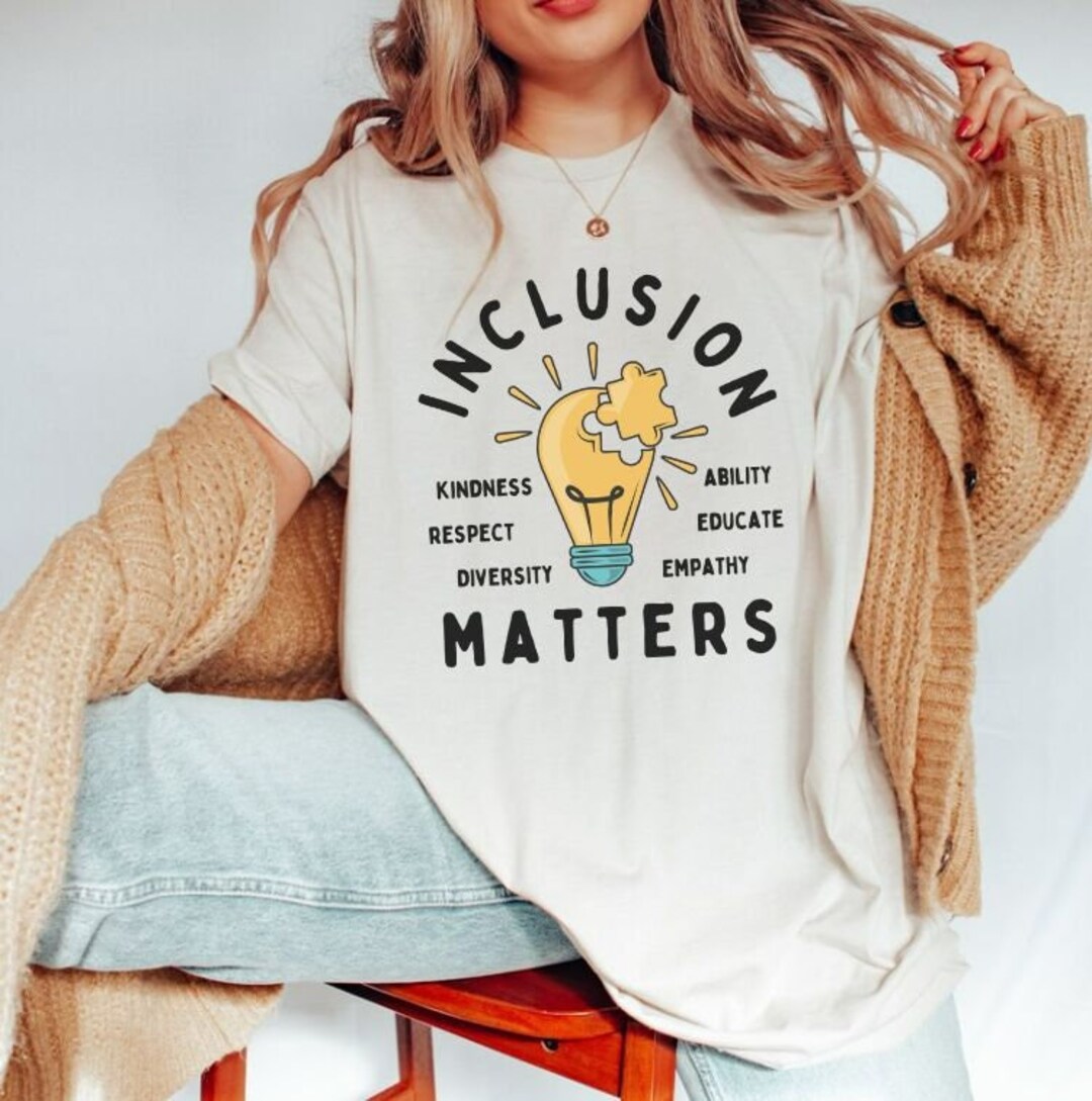 Inclusion Matters Shirt Special Education Tshirt Autism Awareness ...