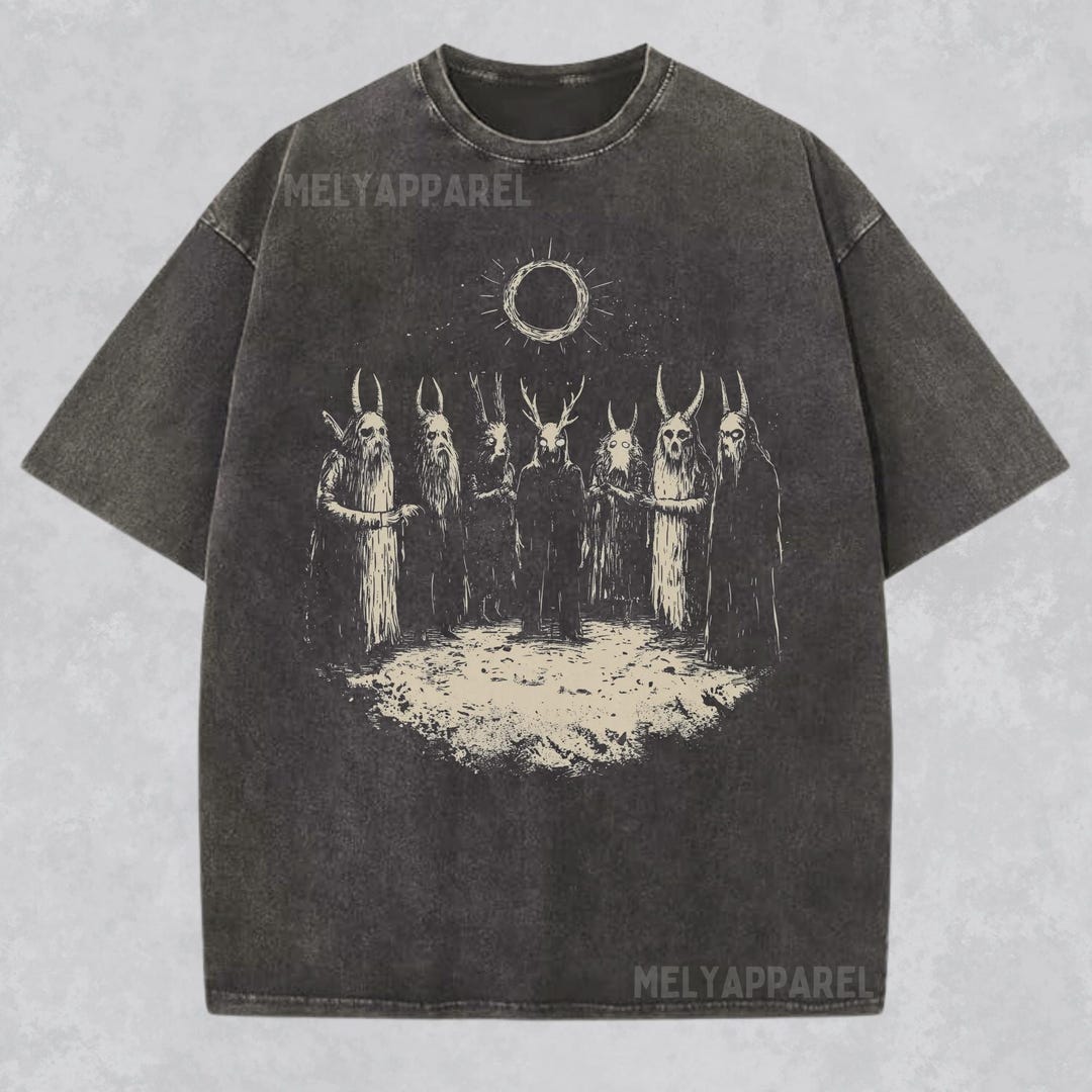 Folk Horror Shirt Occult Gift for Him or Her Retro Goth Crewneck ...