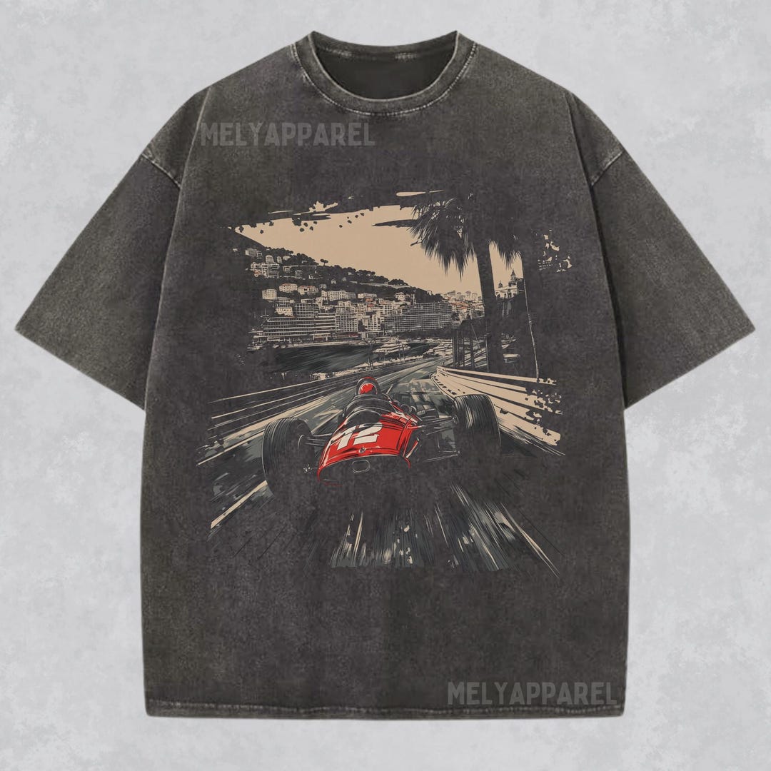 Formula One Retro Shirt Comfort Colors Race Car Tee F1 Gift for Him Race Day Tshirt Grand Prix ...