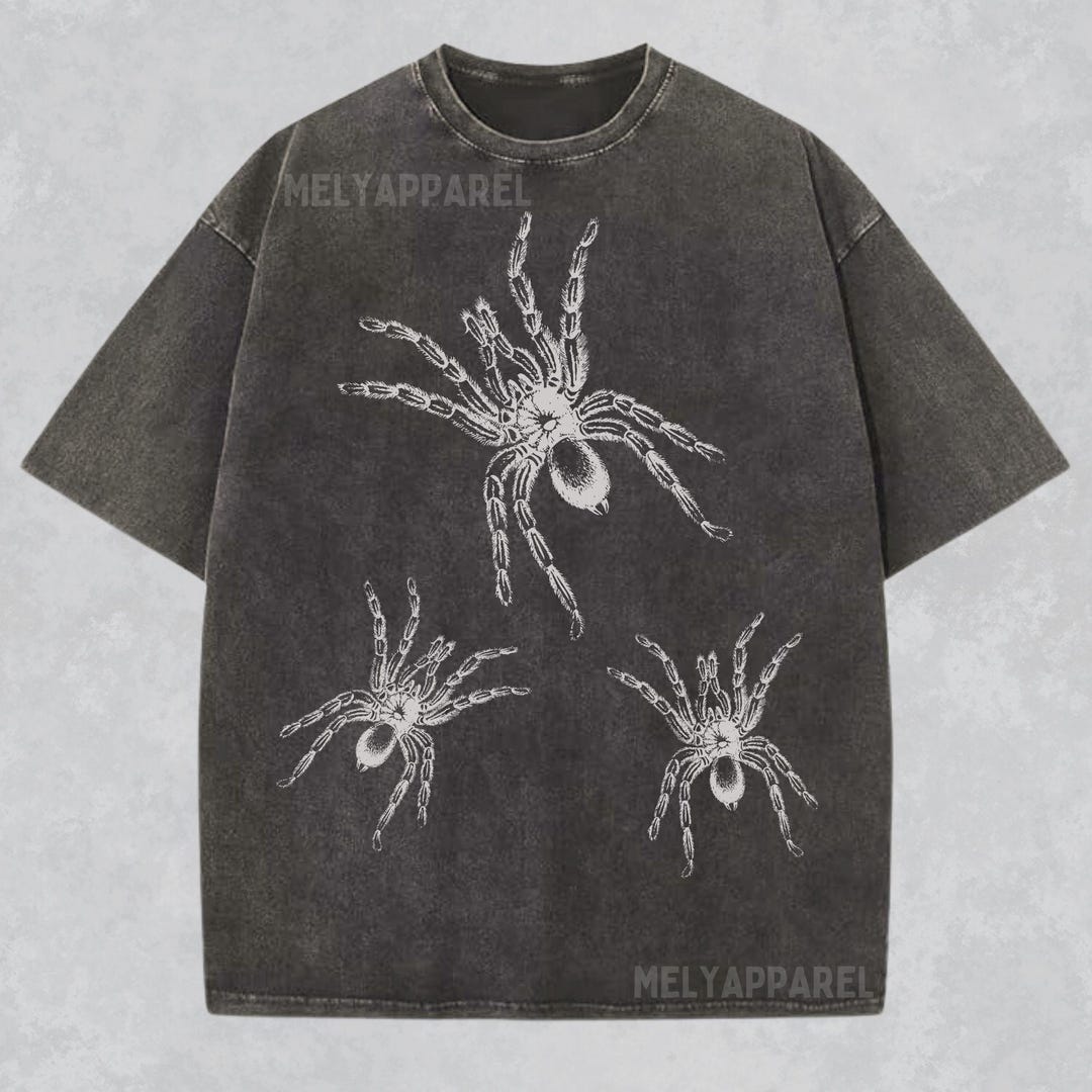 Tarantula Shirt Vintage Style Gothic Spider Tee Unisex Comfort Colors ...
