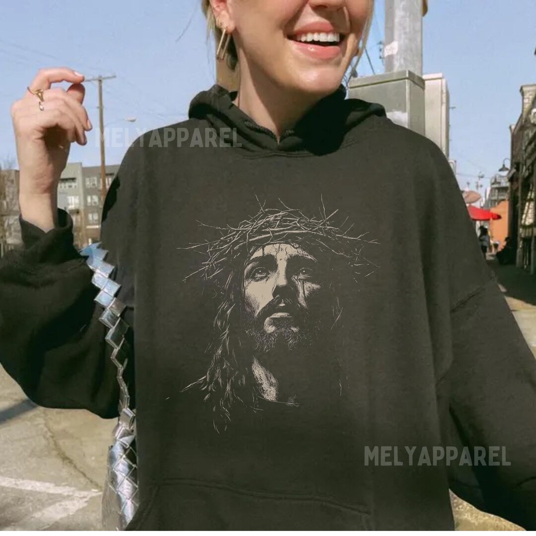 Jesus Hoodie Christian Streetwear Religious Gift for Him or Her Faith ...