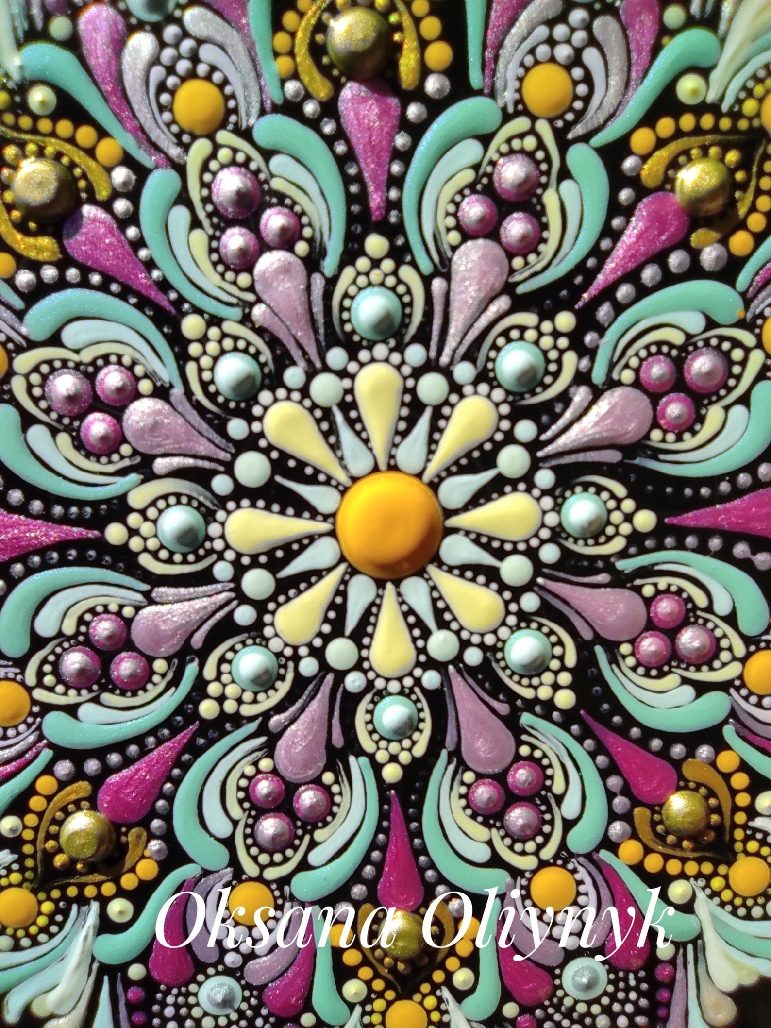 Notebook Hand Painted With Acrylics Using the Dotmandala Technique - Etsy