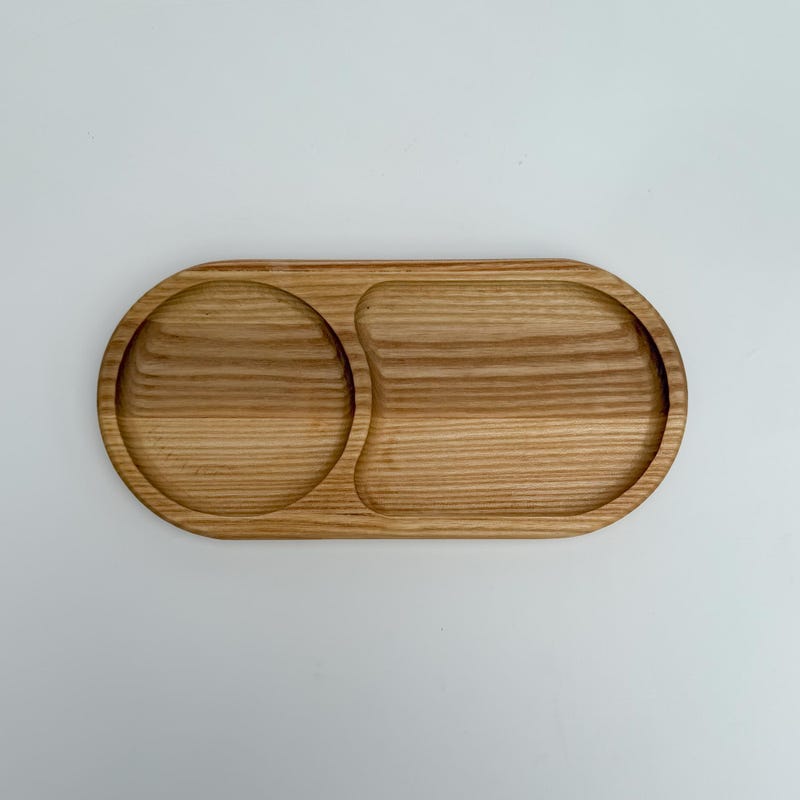 Wood Tray With Divided - Etsy UK