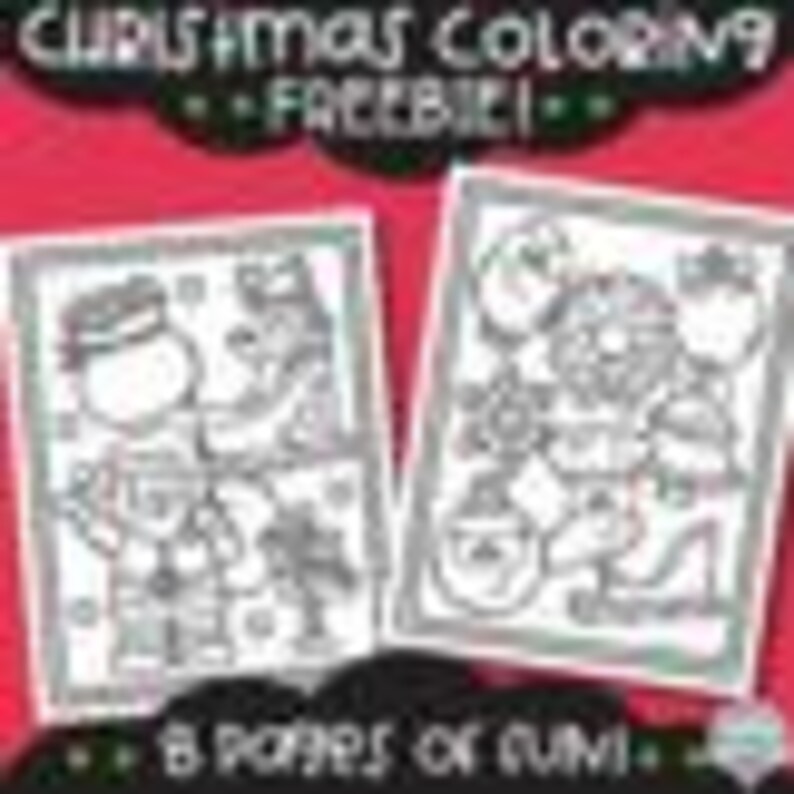 Christmas Coloring Pages FREEBIE | Holiday Fun | Ebook - Etsy