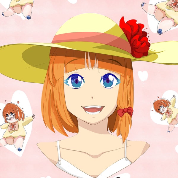 Anime Character Digital Art - Etsy