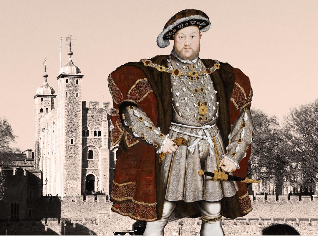 King Henry the VIII Artiqulated Paper Doll Collage Sheet Tudor Paper ...