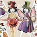 WHIMSICAL BUTTERFLY Paper Doll Collage Sheet, Articulated Paper Doll ...