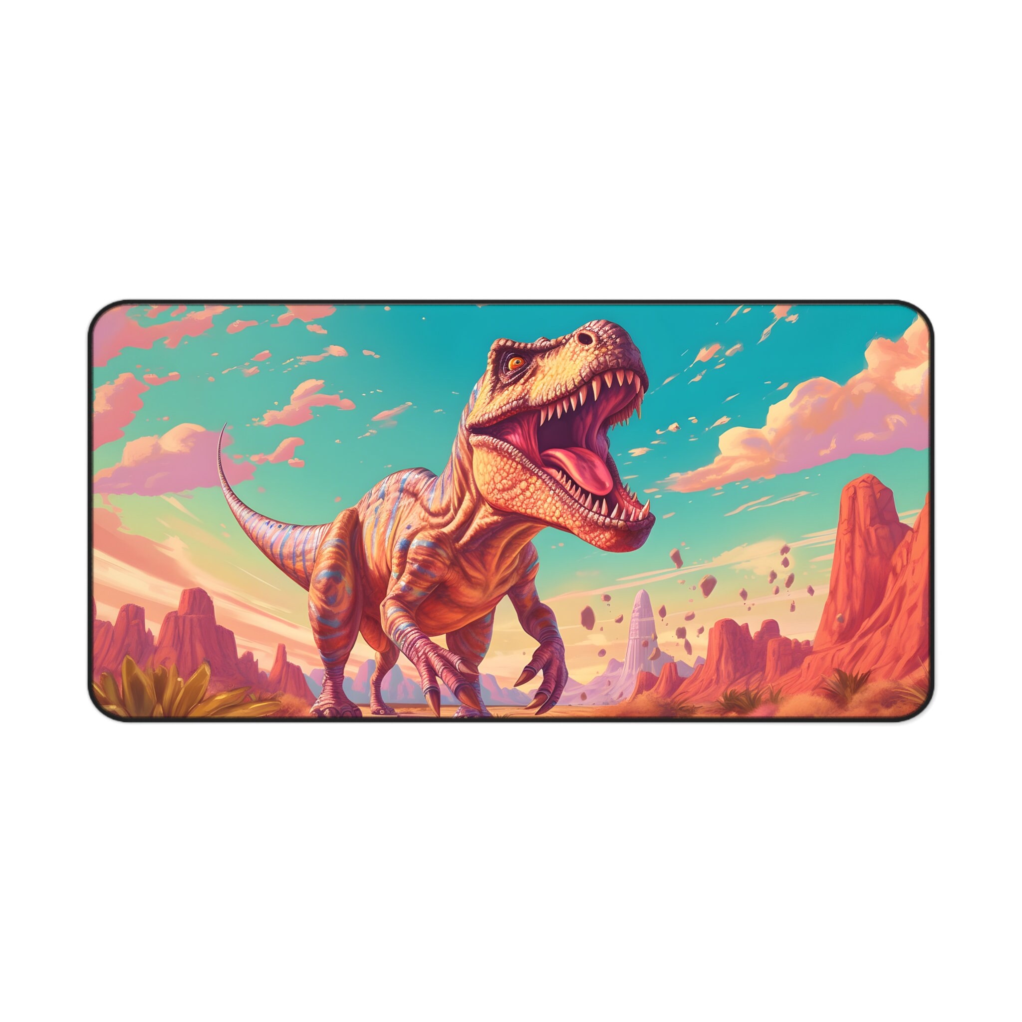 Dinosaur Desk Mat Unique Computer Pad Gaming Mouse Pad - Etsy