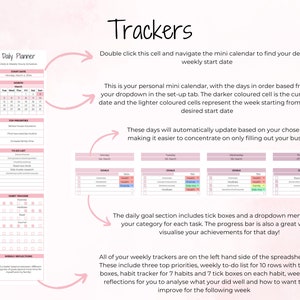 Editable Weekly Planner Template: Daily Schedule, Google Sheets & Excel ...