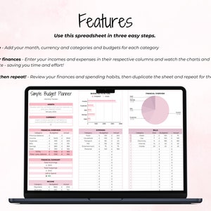 Editable Budget Planner Spreadsheet | Google Sheets & Excel | Monthly ...