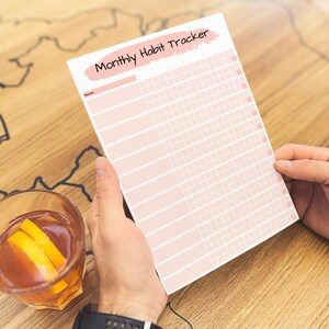 Editable Habit Tracker Bundle Daily Weekly & Monthly - Etsy