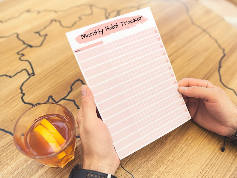 Editable Habit Tracker Bundle Daily Weekly & Monthly - Etsy