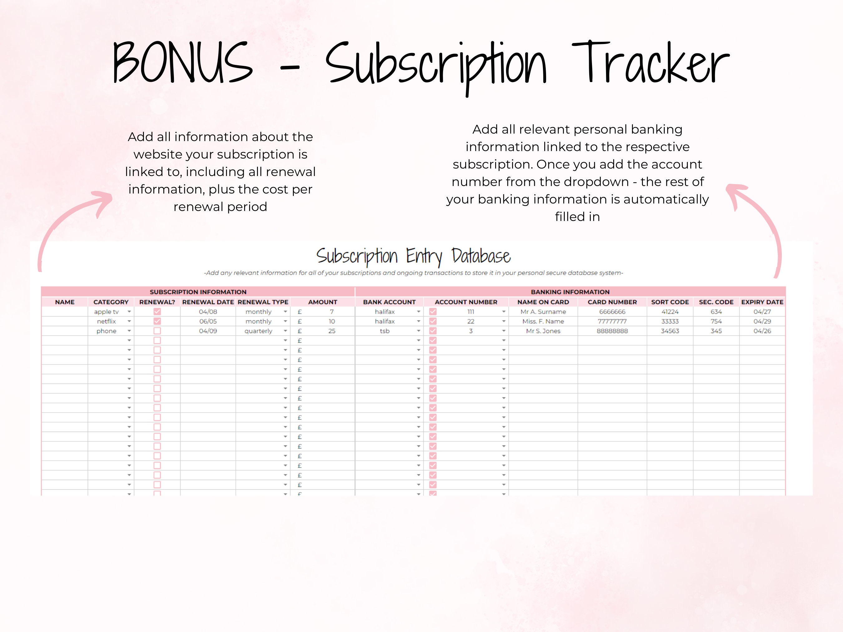 Editable Password & Accounts Tracker Spreadsheet | Google Sheets Template | Password Keeper ...