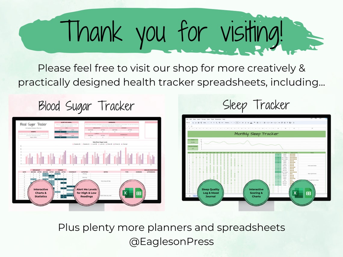 Editable Blood Pressure Tracker Spreadsheet | Blood Pressure and Pulse ...