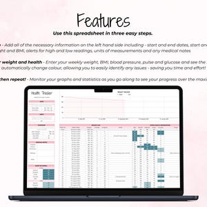 Editable Weight & Health Tracker | Weight Loss Planner | Body ...