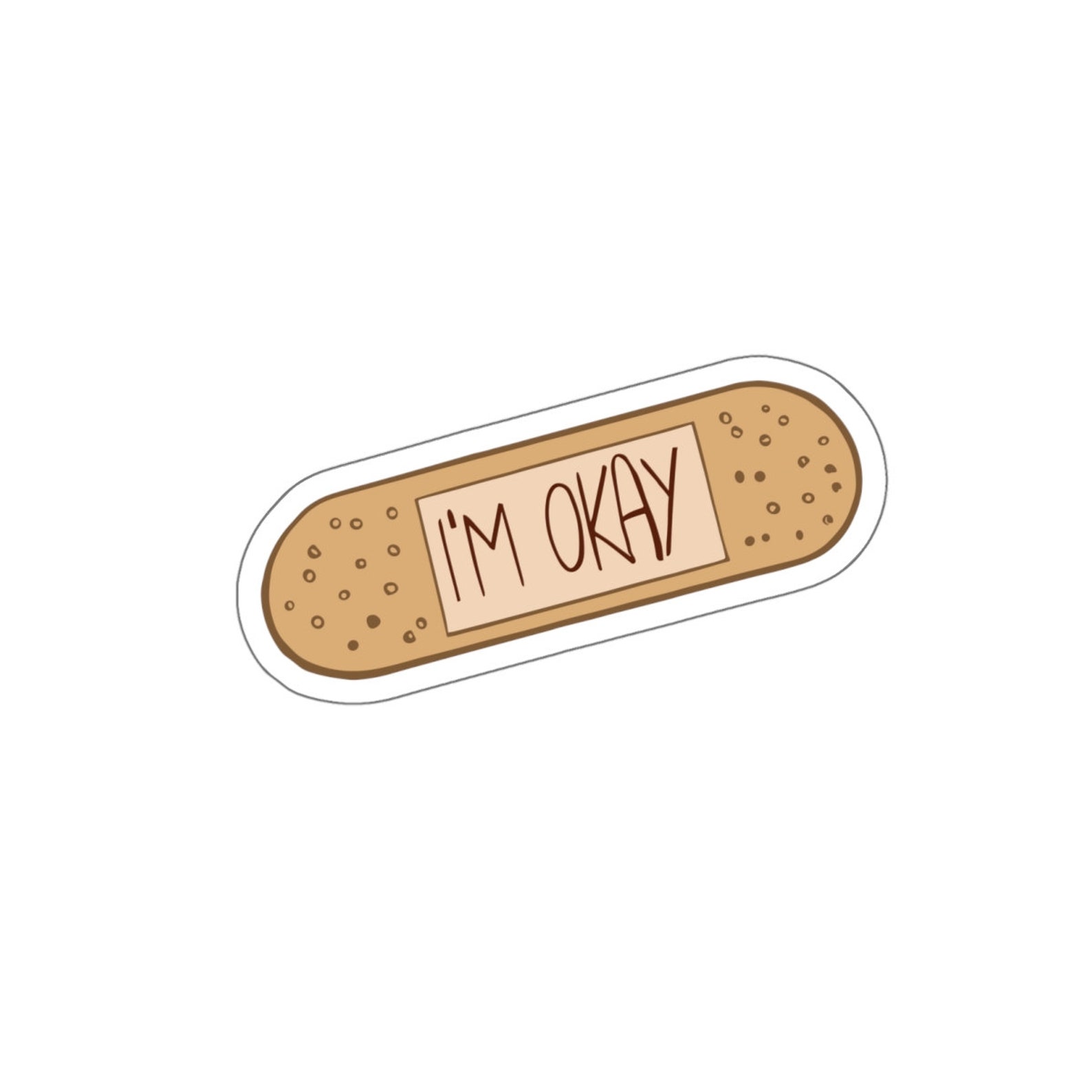 I'm Ok Plaster Sticker, I'm Ok Sticker, Band Aid Sticker, Bandages ...