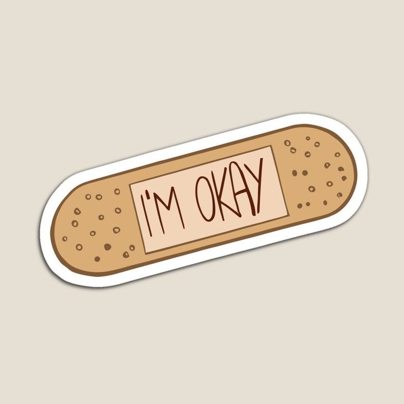 I'm Ok Plaster Sticker, I'm Ok Sticker, Band Aid Sticker, Bandages ...