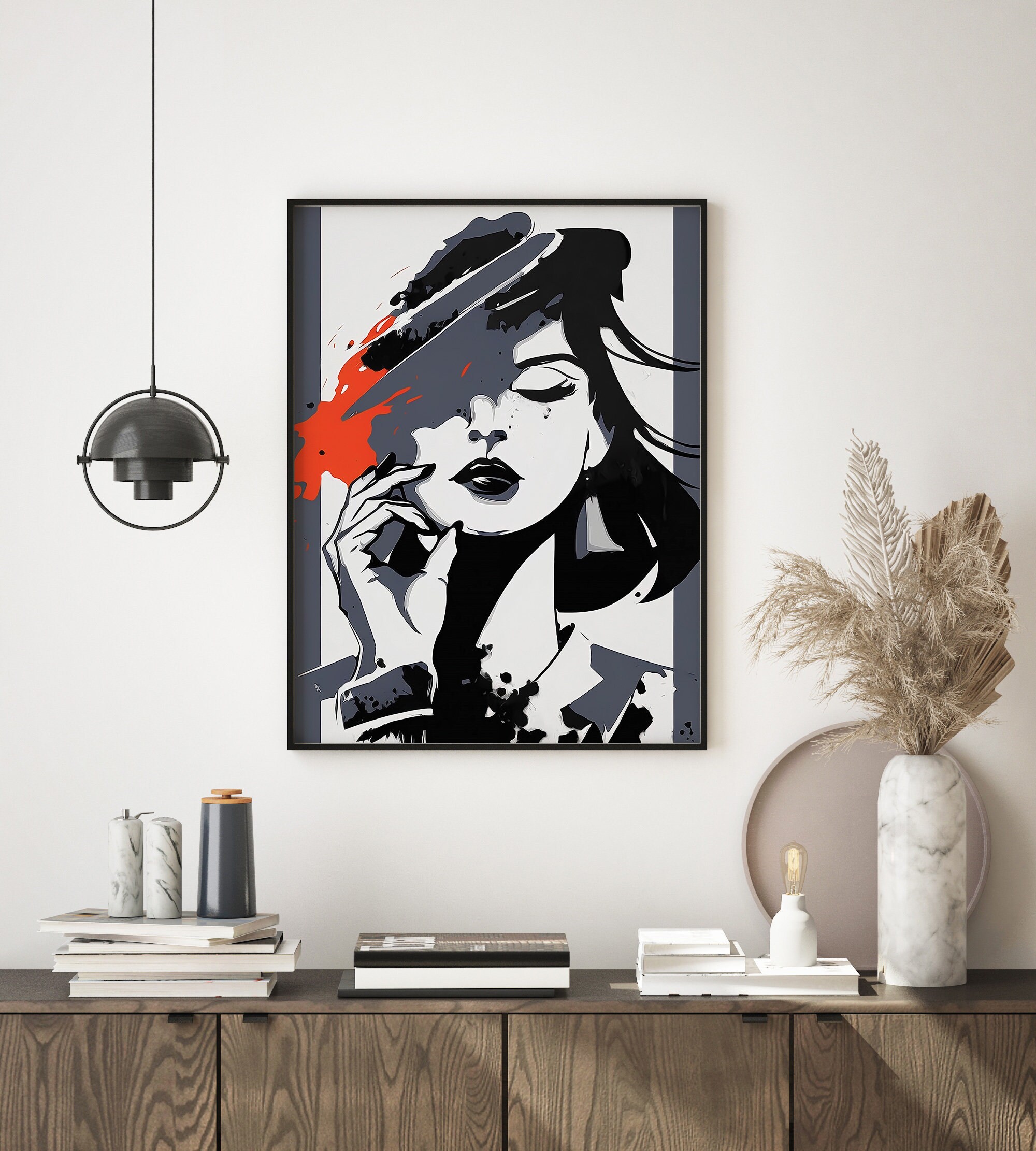 Women Poster Modern Art Print Geometrical Print Modern Poster Modern ...