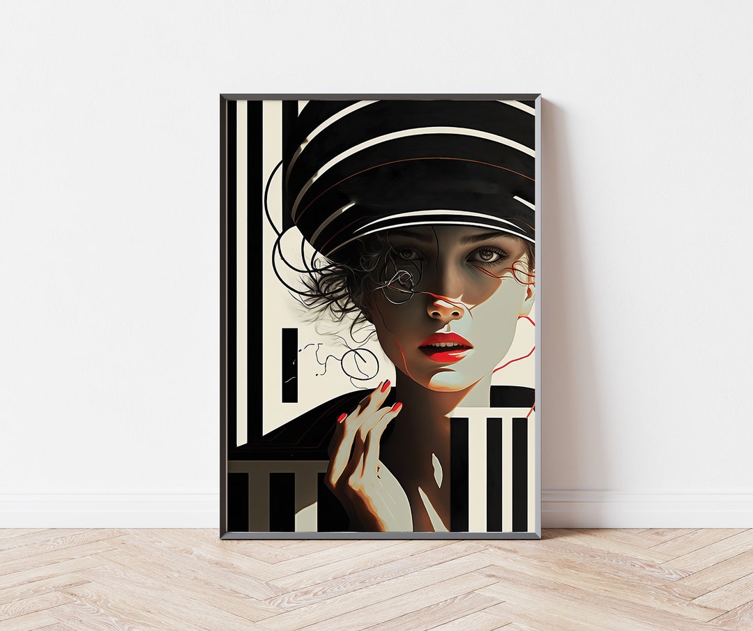 Women Poster Modern Art Print Geometrical Print Modern Poster Modern ...
