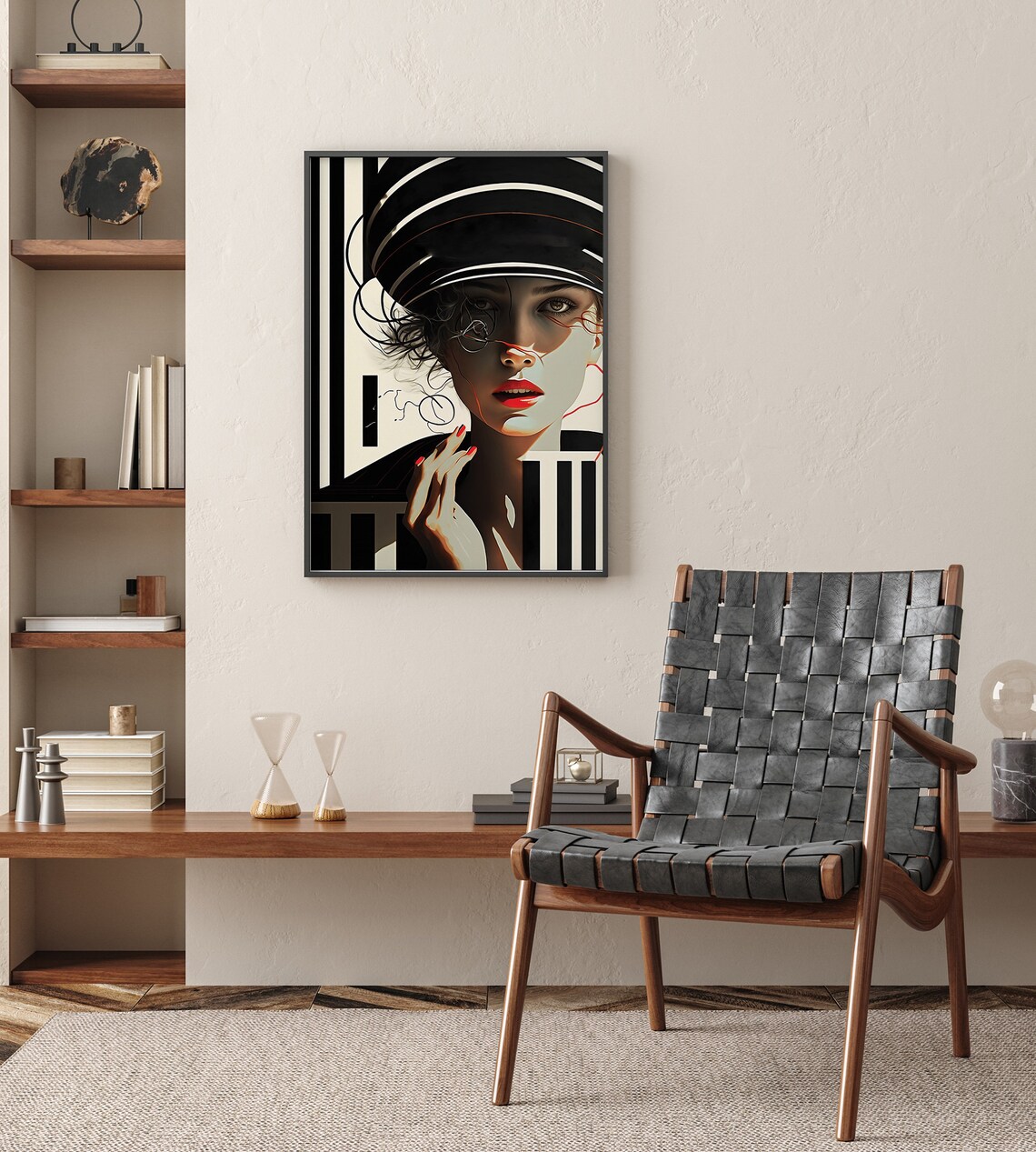 Women Poster Modern Art Print Geometrical Print Modern Poster Modern ...