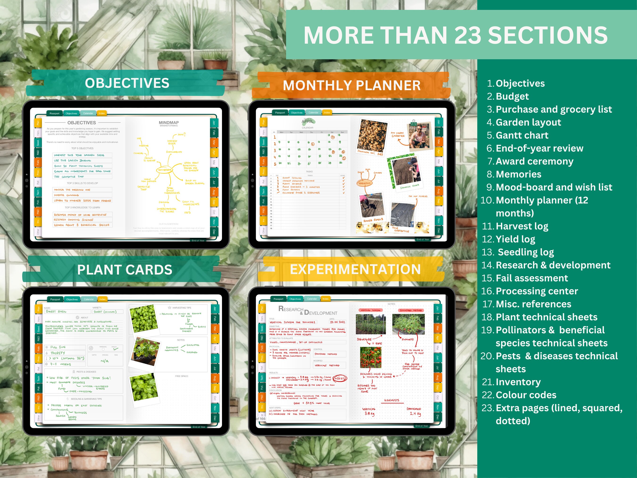 Digital Garden Planner for Goodnotes Garden Notebook for - Etsy Australia