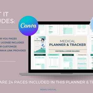 Medical Planner & Tracker Boho Doctor Nurse Dentist Tool - Etsy