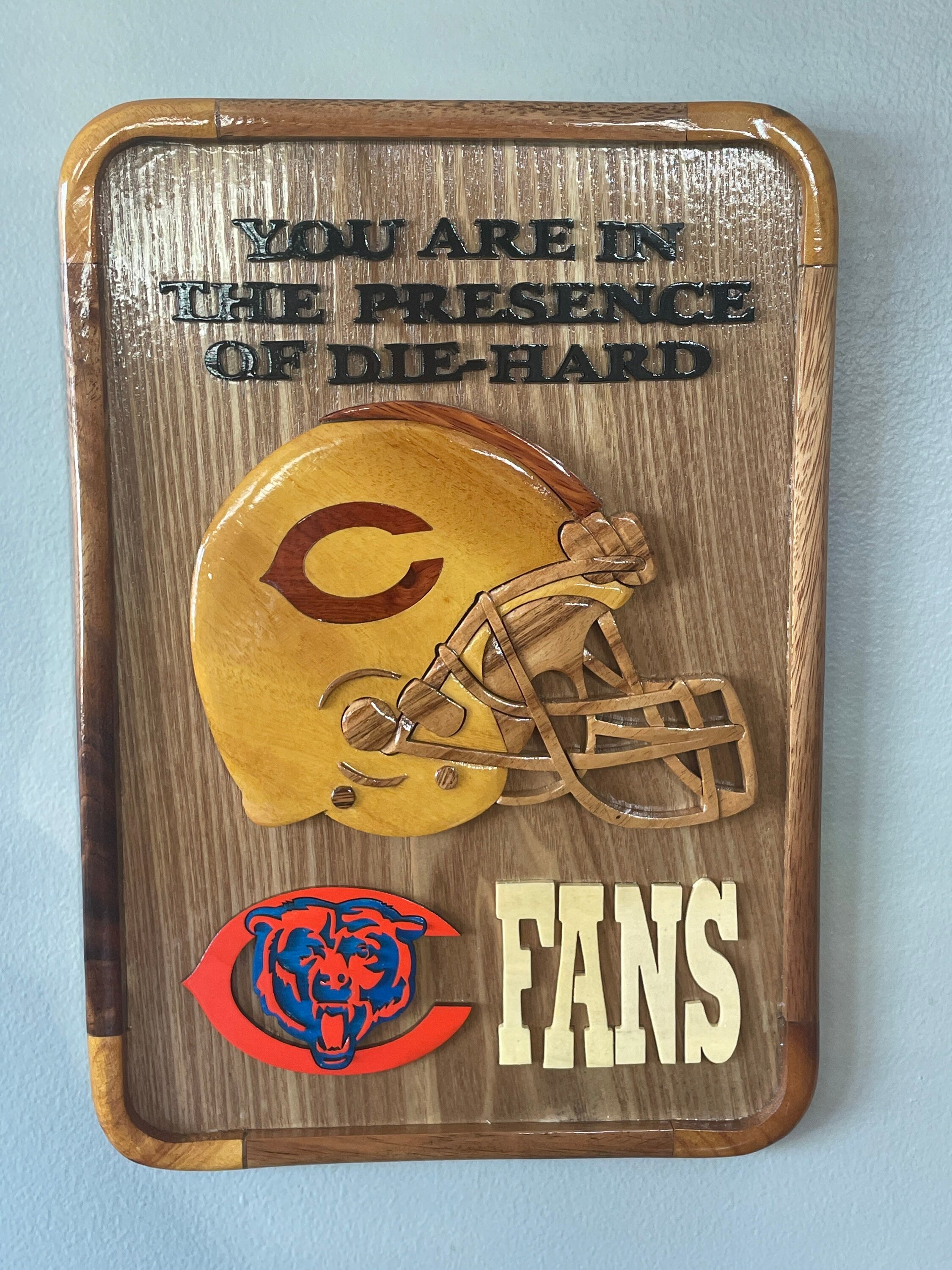 Chicago Bears Wooden Sign - Etsy