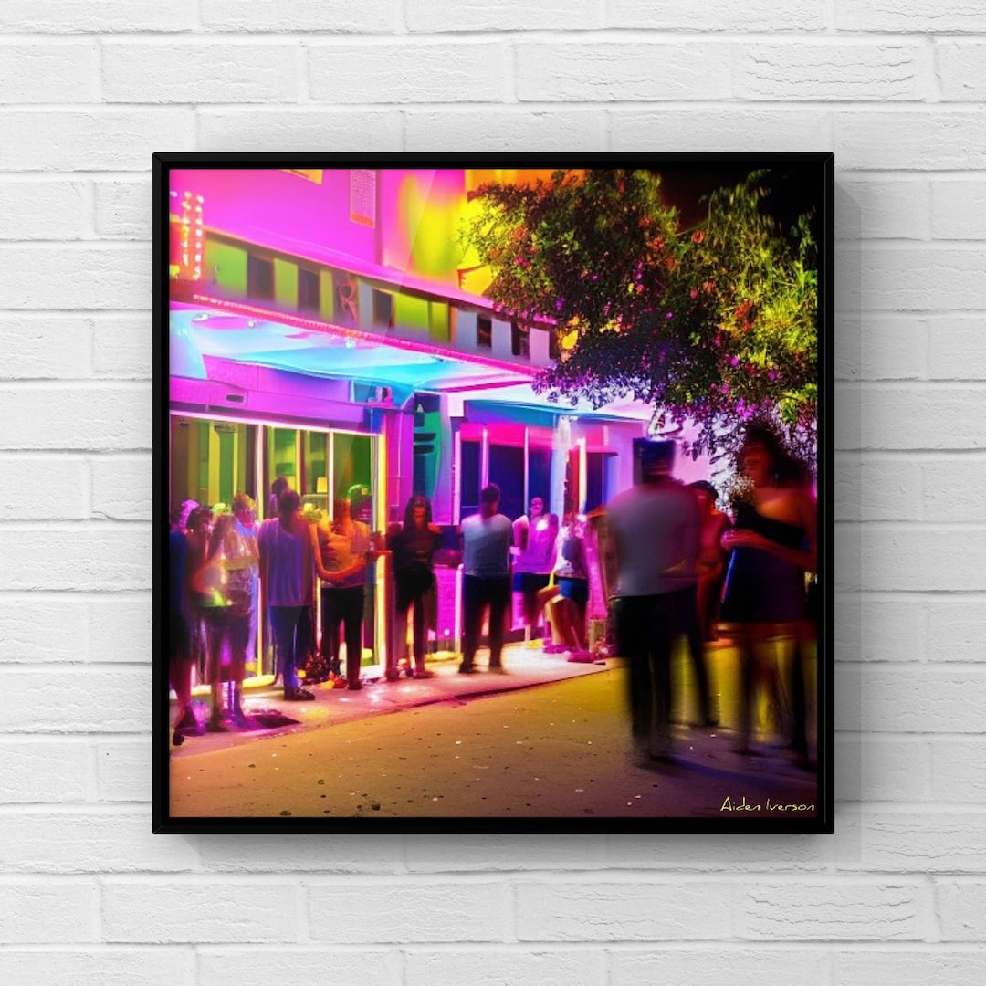 Miami Nightlife Home Decor Wall Art, Art Prints, Art Prints Download ...