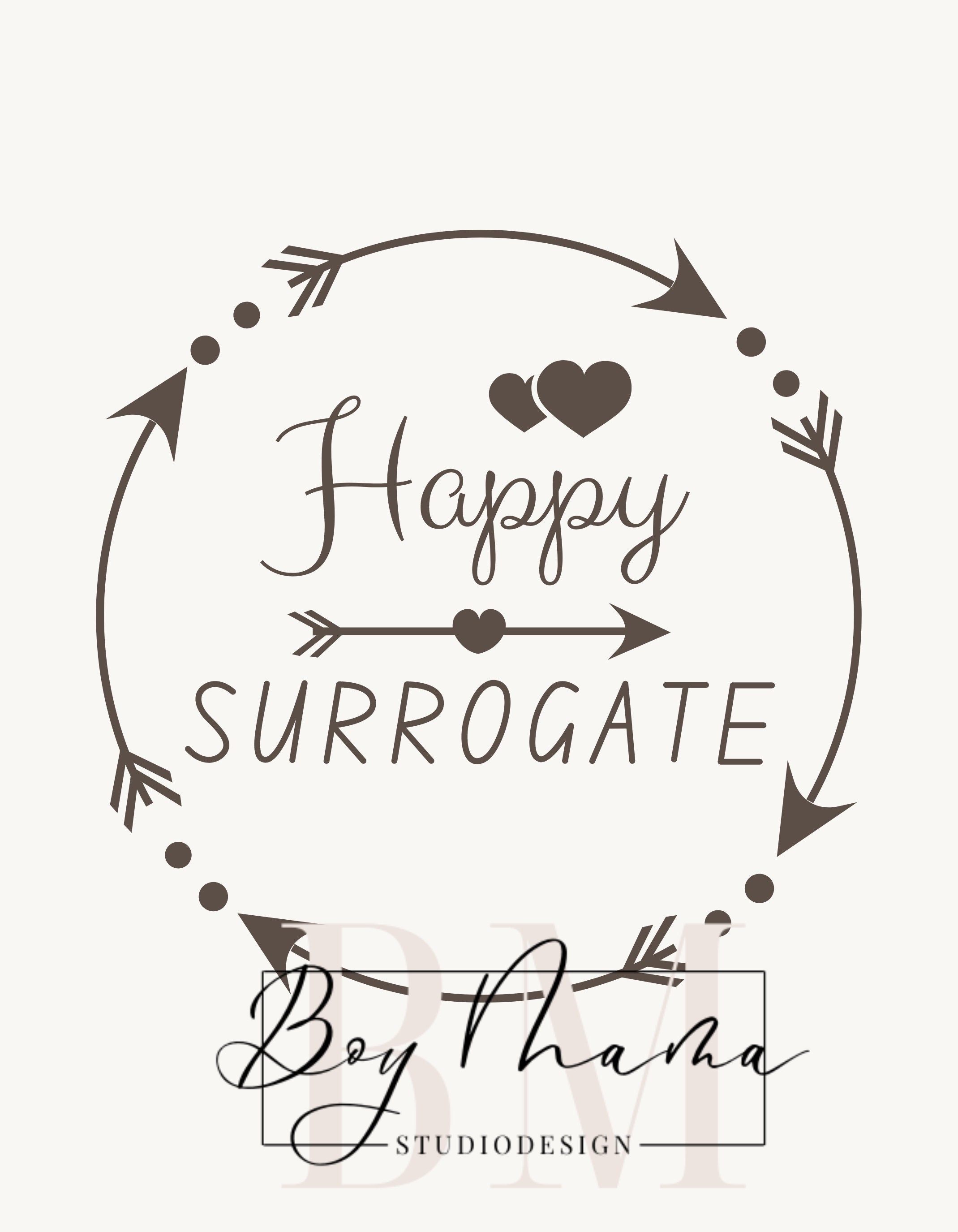 Happy Surrogate Digital Design, Cute Shirt, PNG, SVG, Surrogate Design ...