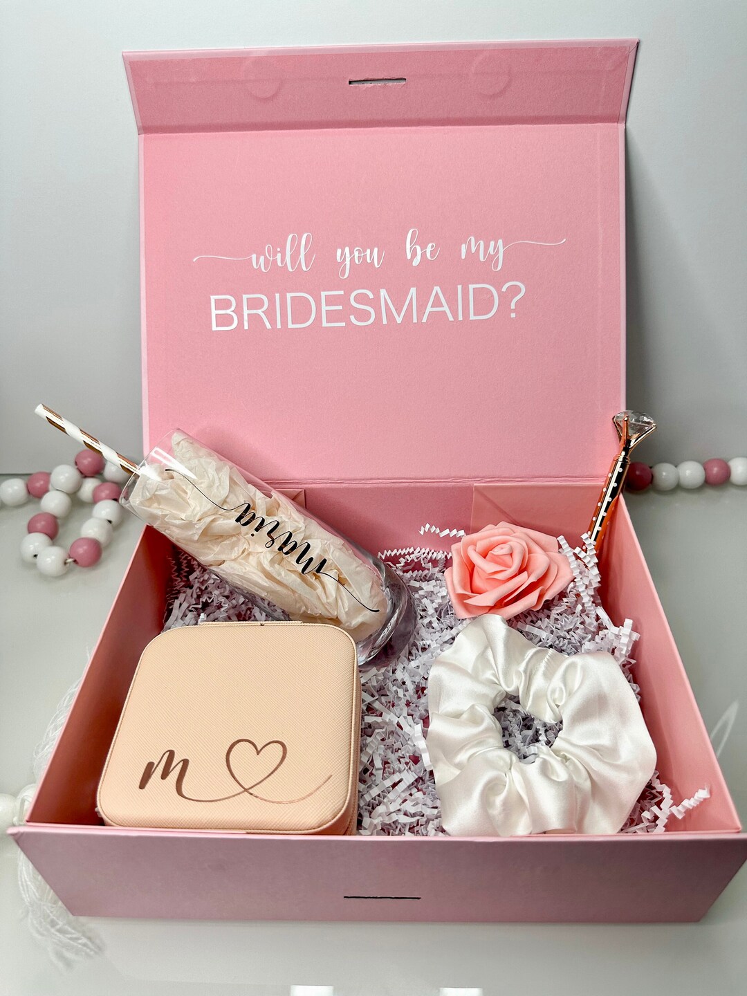 Bridal Box, Gift for Bride, Bridal Shower Gift, Bridesmaid Proposal Box ...
