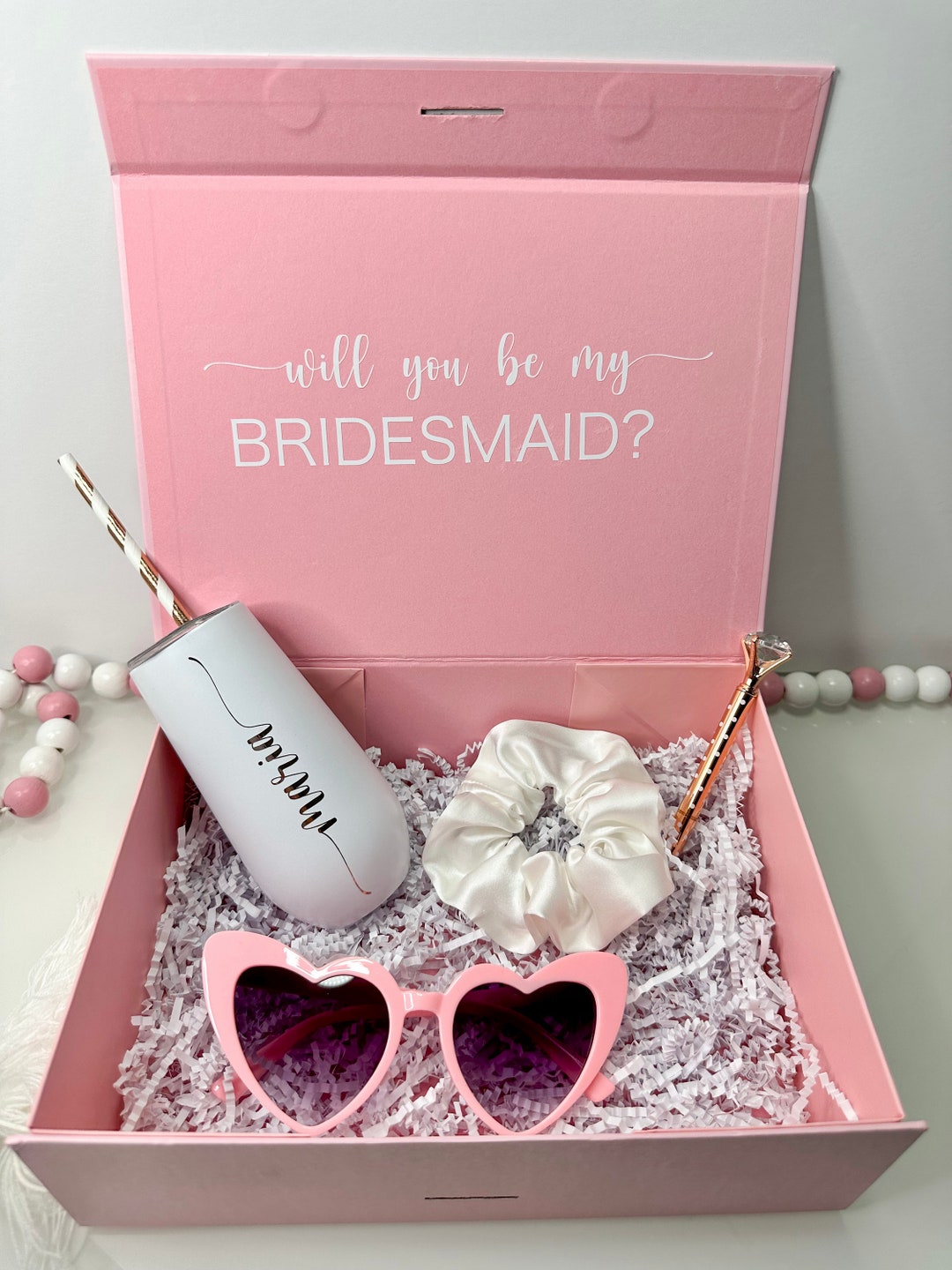 Bridal Box, Gift for Bride, Bridal Shower Gift, Bridesmaid Proposal Box ...