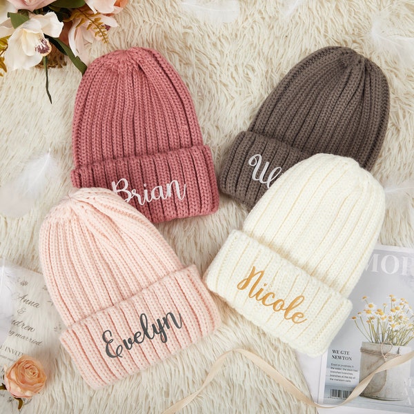Hand Embroidered Beanie - Etsy