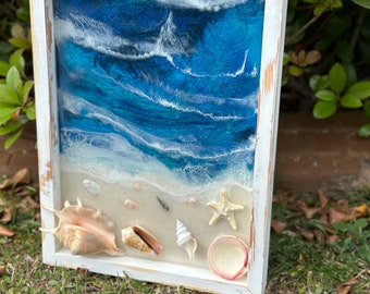 Wood Resin Table Centerpiece - Etsy