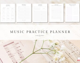 Music Teacher Printable Planner Lesson Planner Student Tracker ...