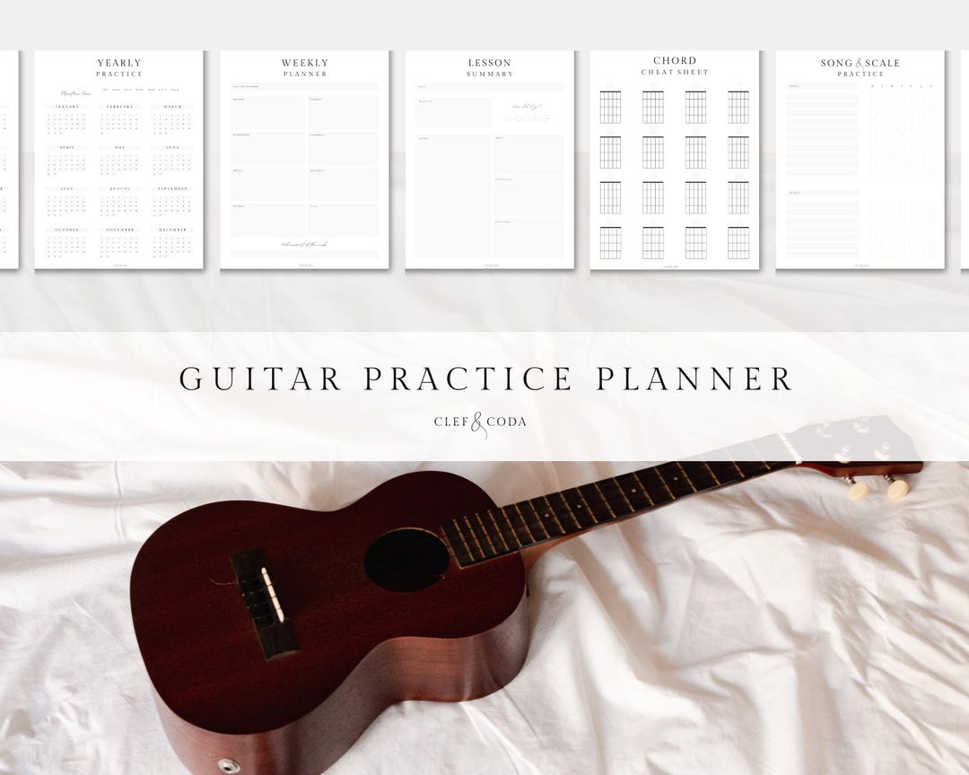 Printable Guitar Practice Planner - Etsy