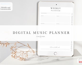 Printable Music Practice Planner - Etsy