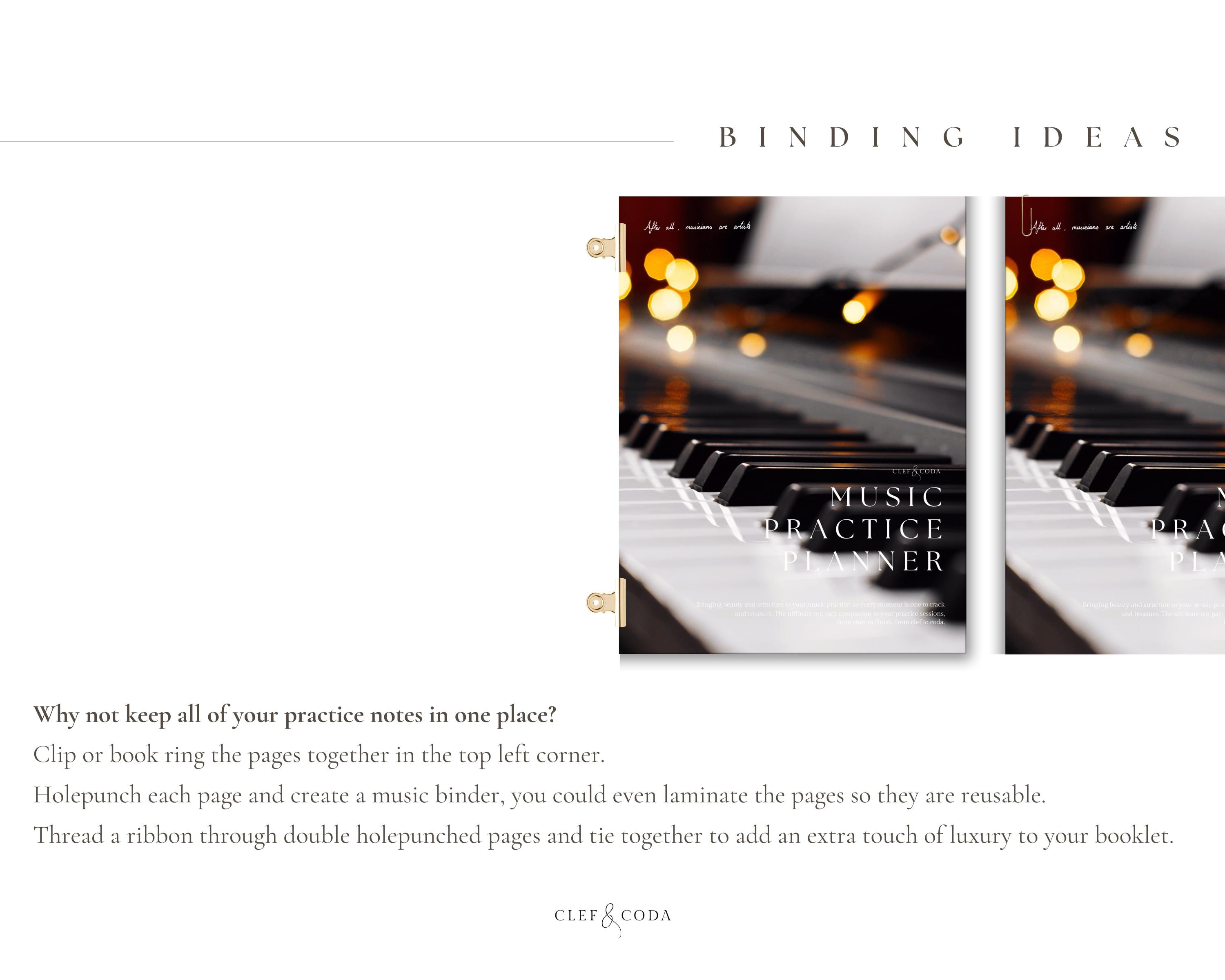 Printable Piano Practice Planner - Etsy