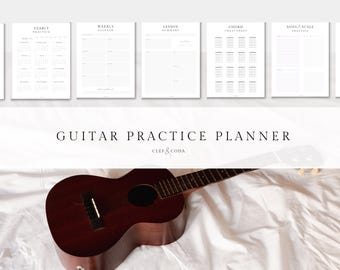 Weekly Electric Guitar Practice Planner- Printable, Study Planner ...