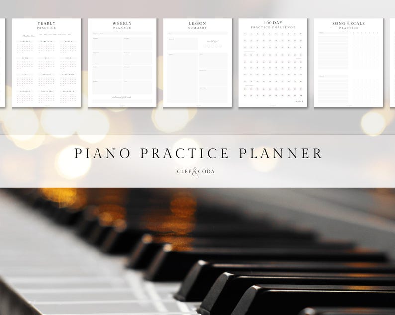 Printable Piano Practice Planner - Etsy