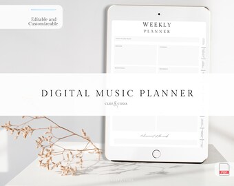 Music Practice Weekly Planner | Instrument Music Practice | Music ...
