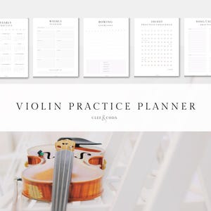 Printable Violin Practice Planner - Etsy